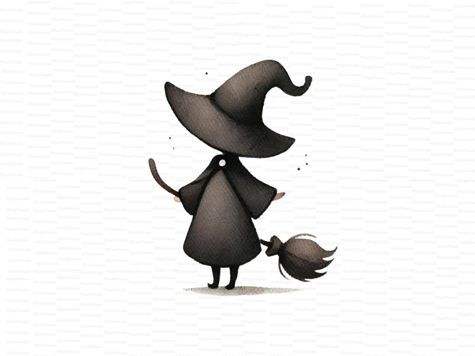 Watercolor Cute Halloween Clipart Bundle, Witches Clip Art, Pumpkin ...