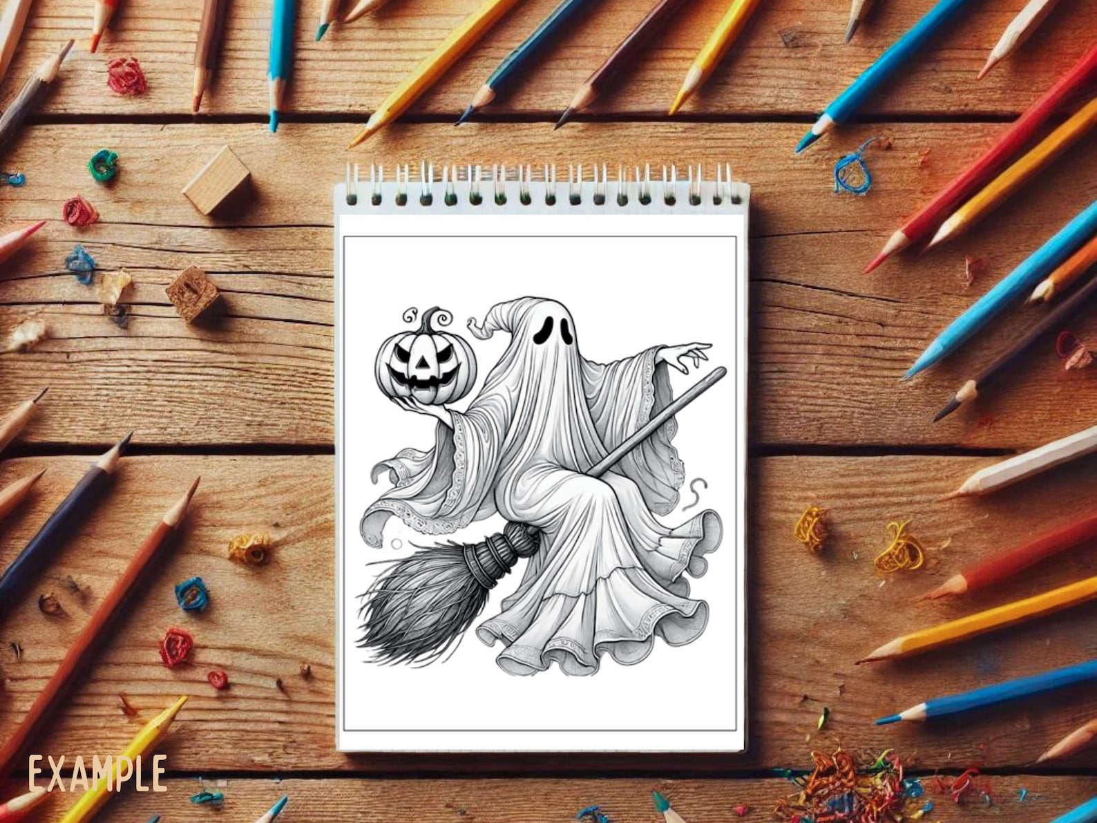 Halloween Coloring Pages: 15 Spooky Designs (PDF Download) - Etsy
