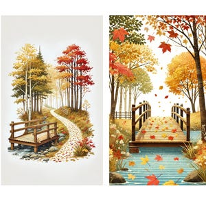 Printable Watercolor Autumn Digital Paper, Fall Ephemera, Warm Colors ...