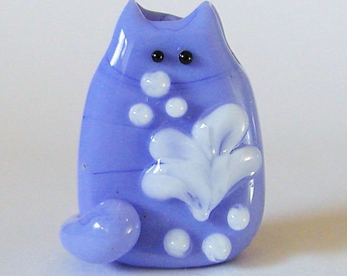 Cat Bead Handmade Lampwork Focal Breanna Fatcat - Etsy