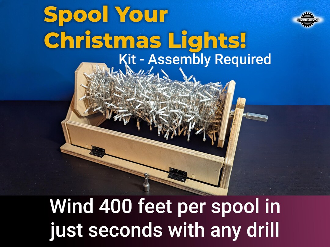 DIY Kit Spool-it Holiday Light Spooling System - Christmas Light ...