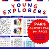 Paris French Activity Pack for Kids Educational and Fun Workbook With ...