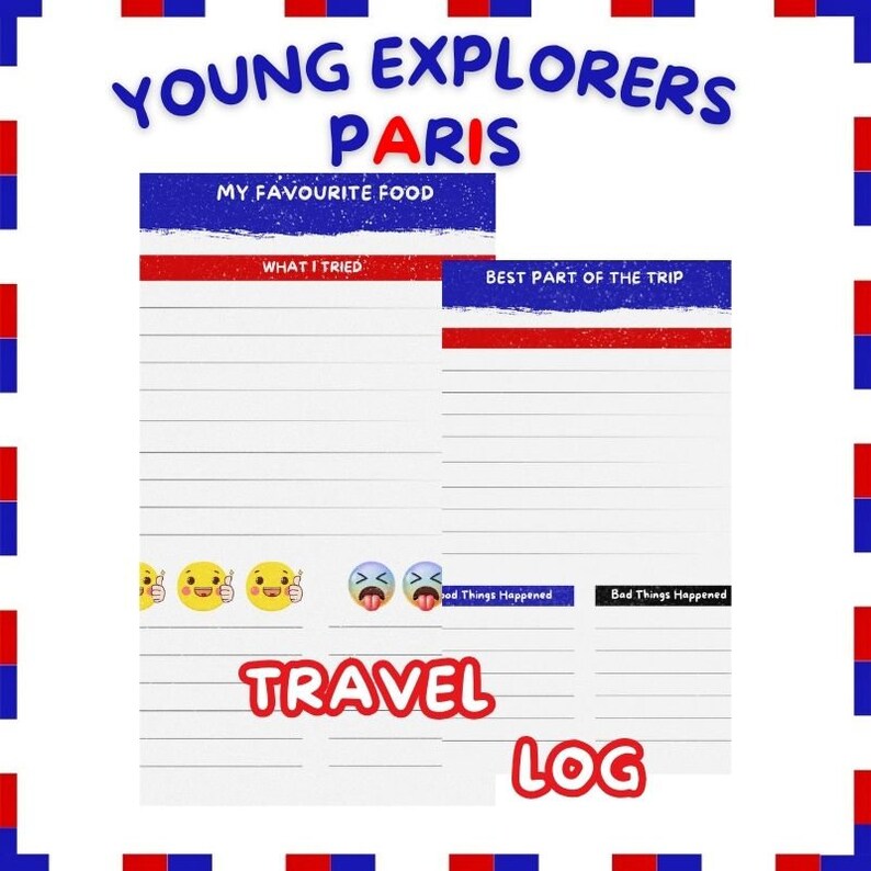 Paris French Activity Pack for Kids Educational and Fun Workbook With ...