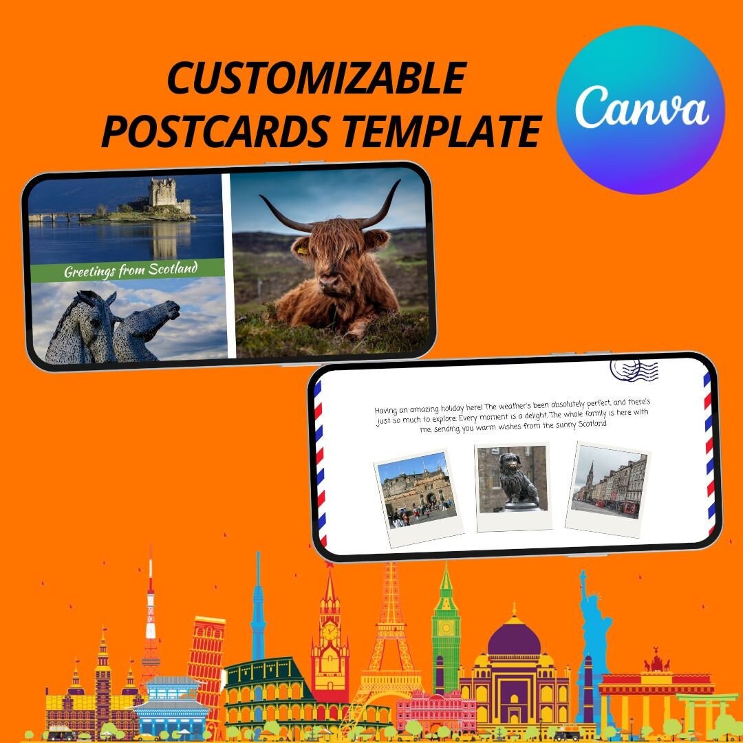 Editable Animated Travel Postcards Template. Choose Your Own, Travel ...