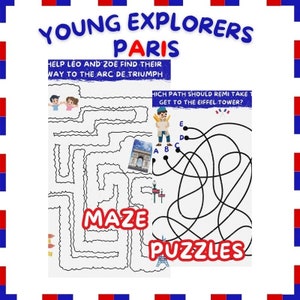 Paris French Activity Pack for Kids Educational and Fun Workbook With ...
