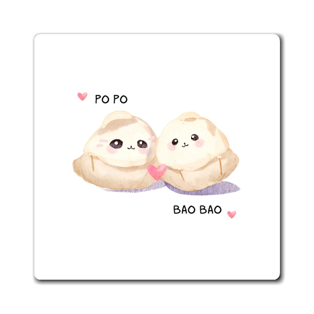 Po Po (grandma) and Bao Bao Magnet - Etsy