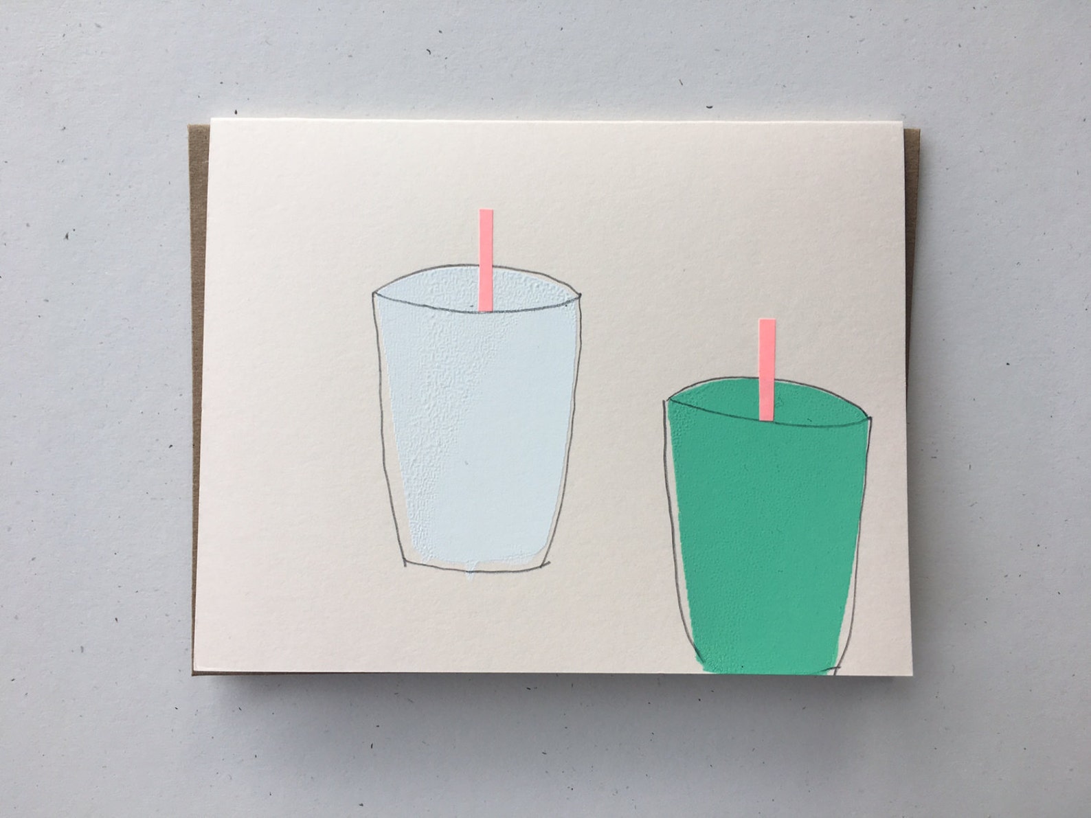 Lime & Horchata Aguas Frescas Card 2012 - Etsy