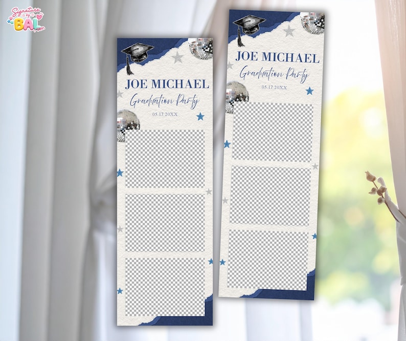 Graduation Photo Booth Template, Editable in Canva and PSD | Fun ...