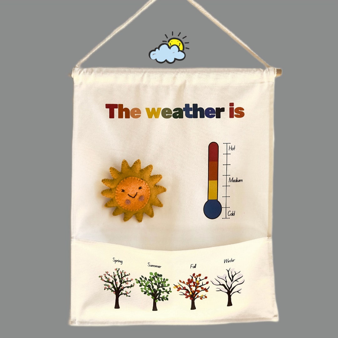 Felt Weather Chart Circle Time Board Weather Toys - Etsy