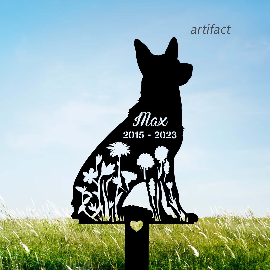 Personalized German Shepherd Memorial Stake Garden Stake,metal Yard Art ...