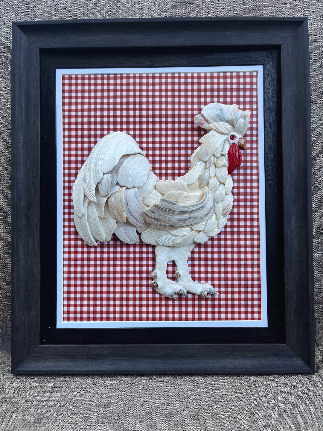 Rooster Made From Seashells - Etsy