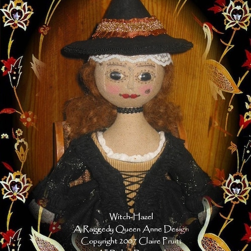 Queen Anne Style Witch Cloth Doll PDF Pattern - Etsy