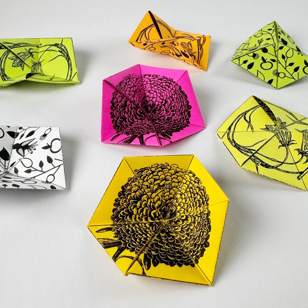 Tri-hexaflexagon Foldable Paper Toy, Paper Fidget Toy, Printable - Etsy