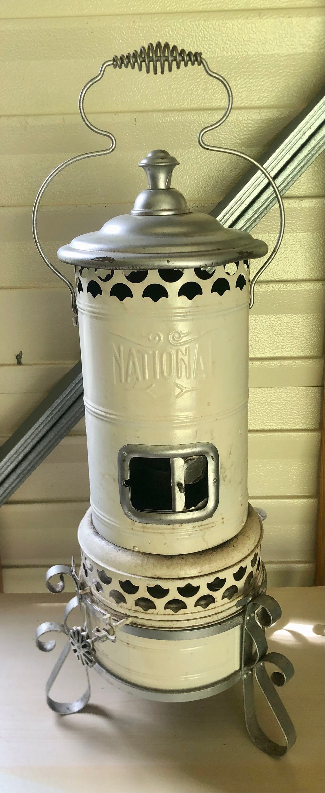 Vintage Early 1900s Portable White Kerosene Heater Marked National - Etsy