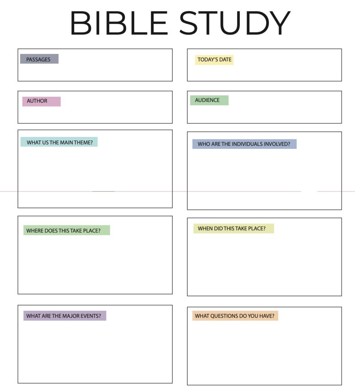 Prayer Planner - Daily Guided Prayer and Bible Study Organizer PDF - Etsy