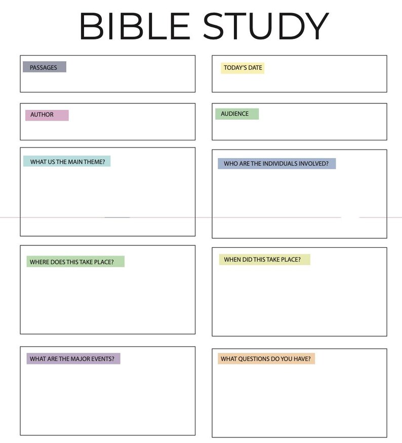 Prayer Planner - Daily Guided Prayer and Bible Study Organizer PDF - Etsy