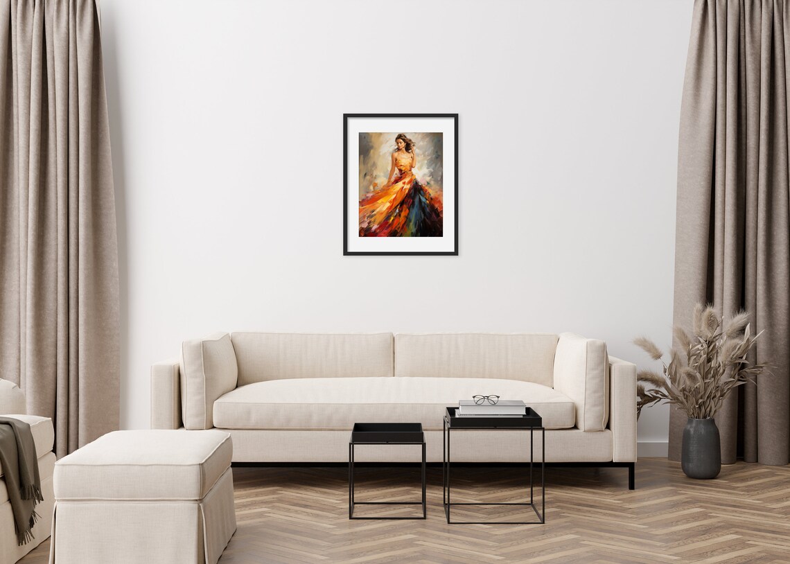 Portrait of a Beautiful Woman - Sienna, Digital Download, Wall Art ...