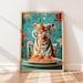 Tiger Eating Spaghetti Kitchen Print: Humorous Maximalist Wall Art - Etsy