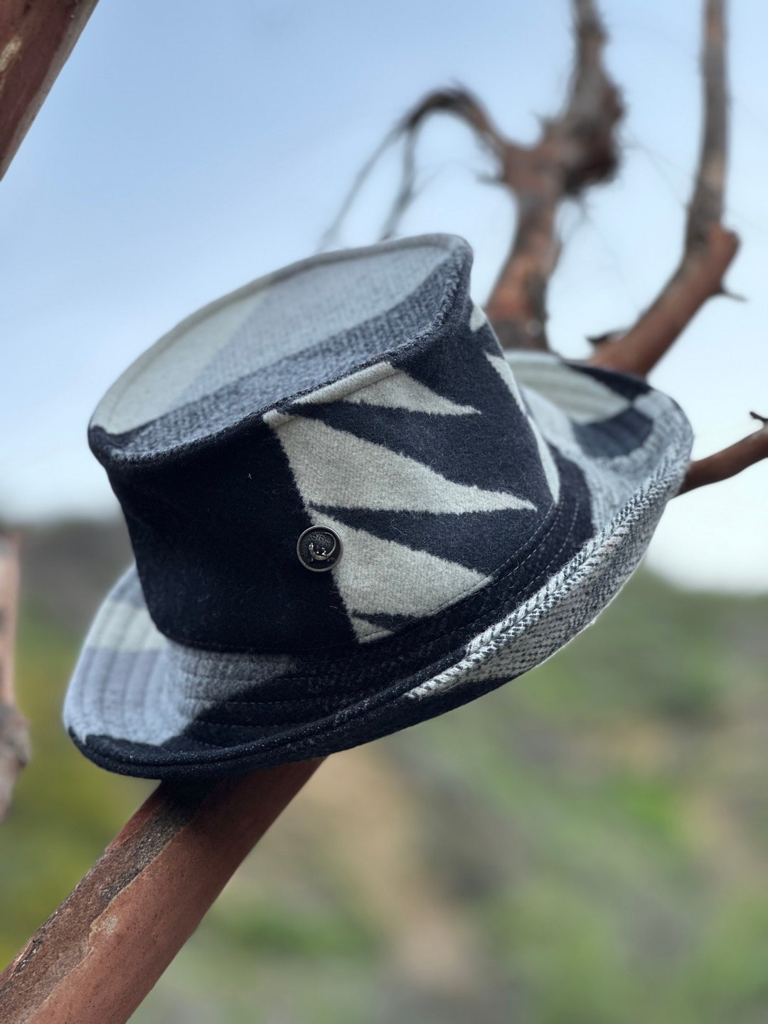 Black, White & Gray Pendleton® Bucket Hat L-XL - Etsy