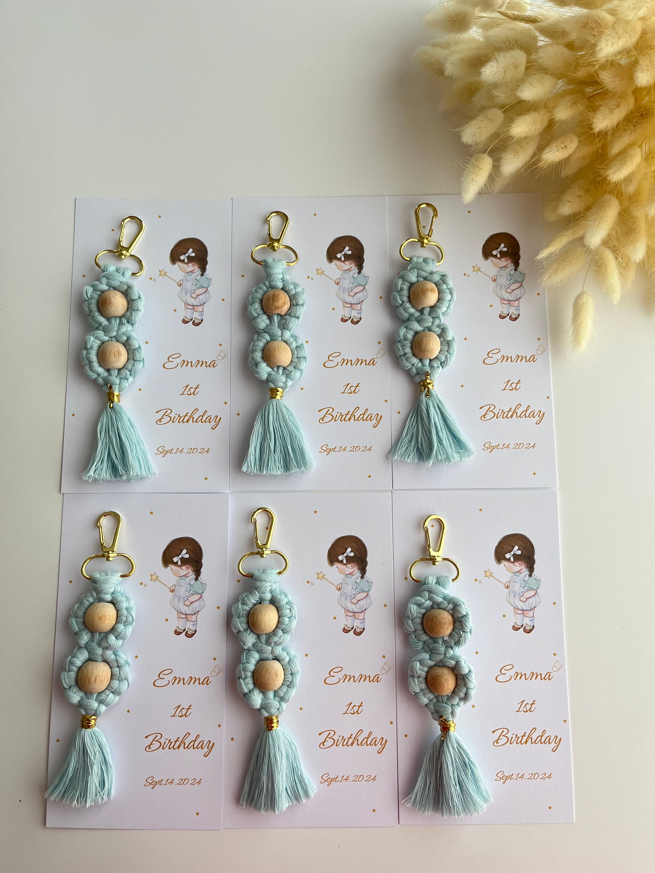 First Birthday Party Favors, First Birthday Keychain Favors, First ...