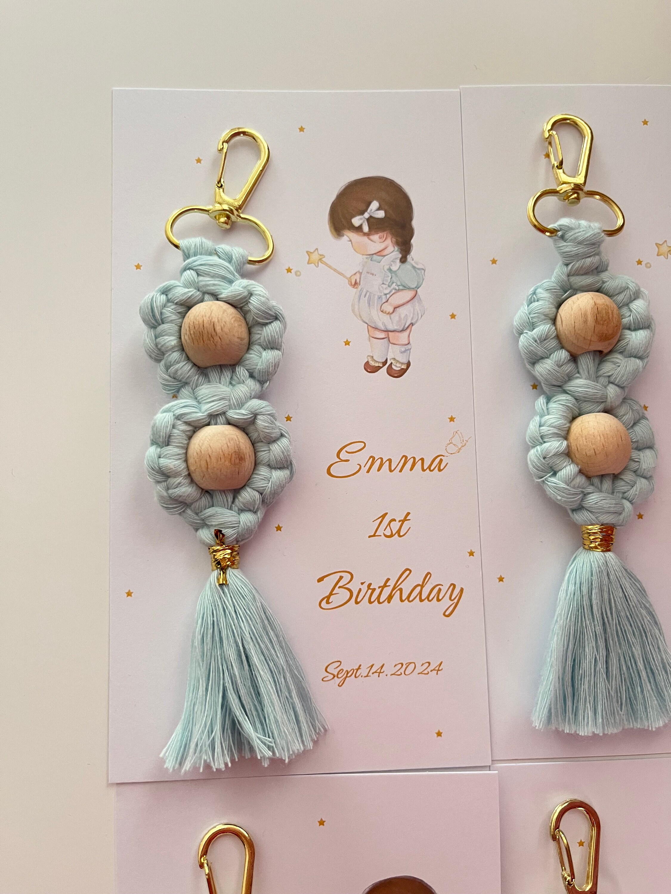 First Birthday Party Favors, First Birthday Keychain Favors, First ...