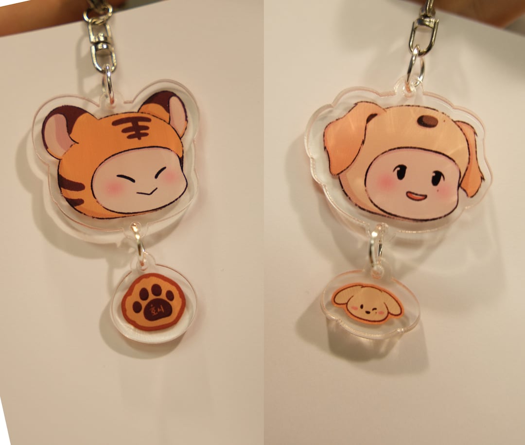 Seventeen Hoshi & Dk Fan-made Keychain - Etsy