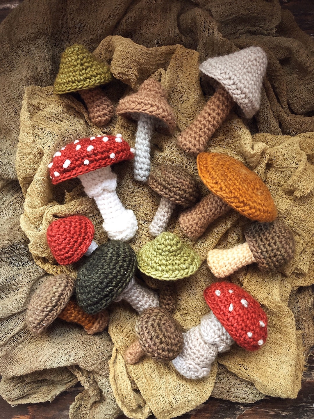 Crochet Pattern PDF: Mushrooms Set (amigurumi, Digital Download) - Etsy