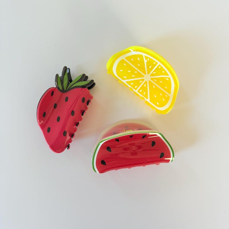 Fruit Hair Clips - Etsy