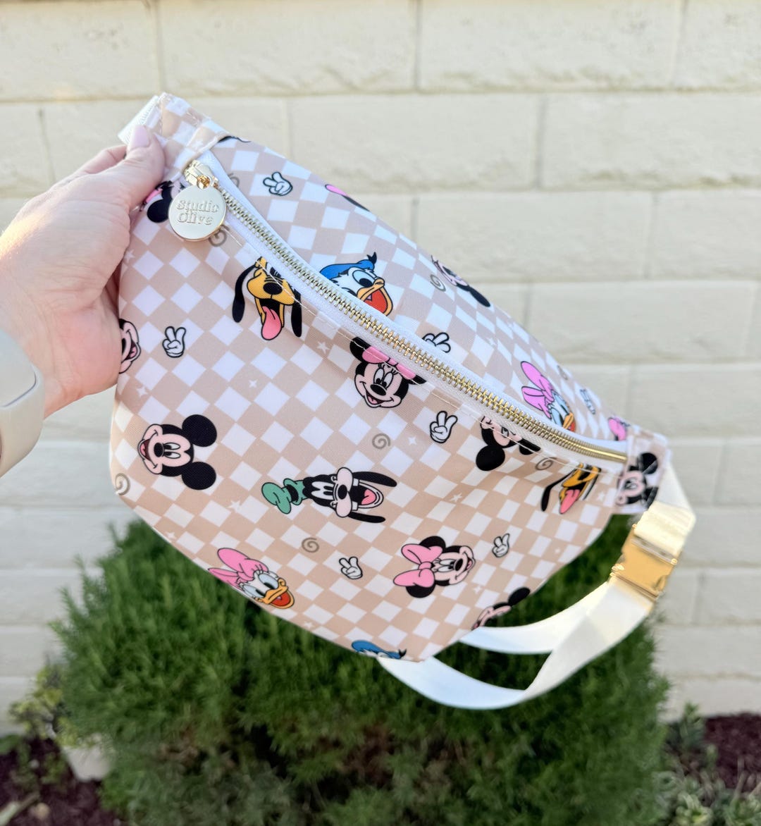 Magical Characters Large Fanny Pack- Theme Park Inspired - Belt Bag ...