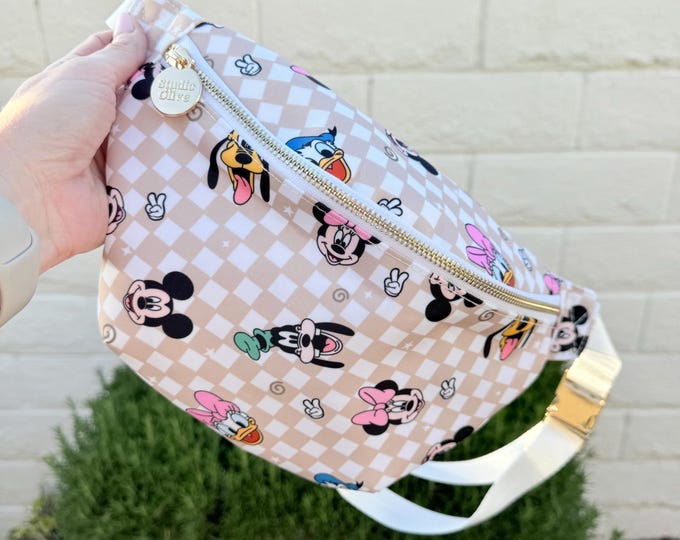 Magical Characters Large Fanny Pack- Theme Park Inspired - Belt Bag ...