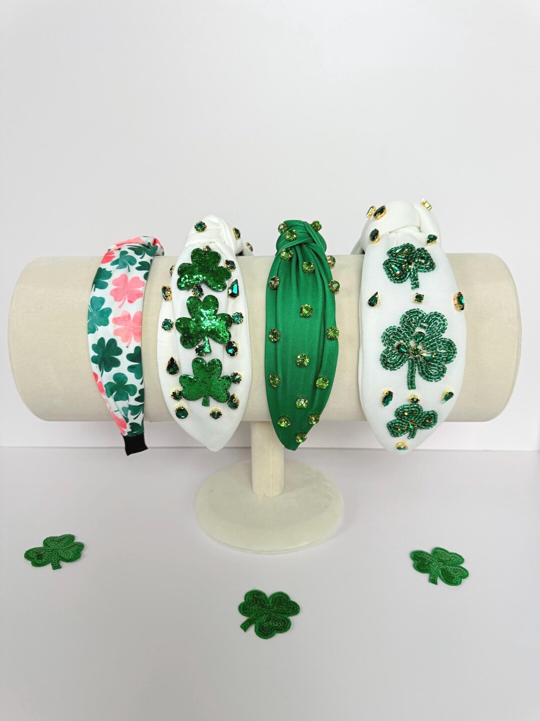 St Pattys Embellished Headband - Clover Headband - Shamrocks - Girly ...
