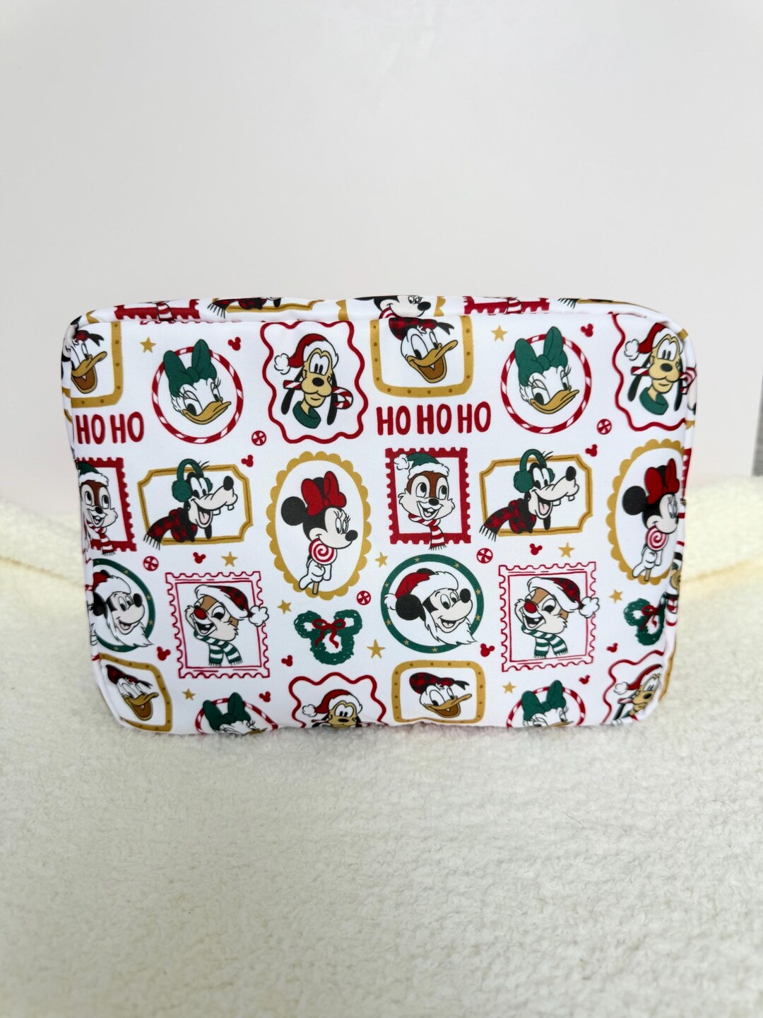 Holiday Stamps Characters XL Zipper Pouch - Cosmetics Bag - Magical ...