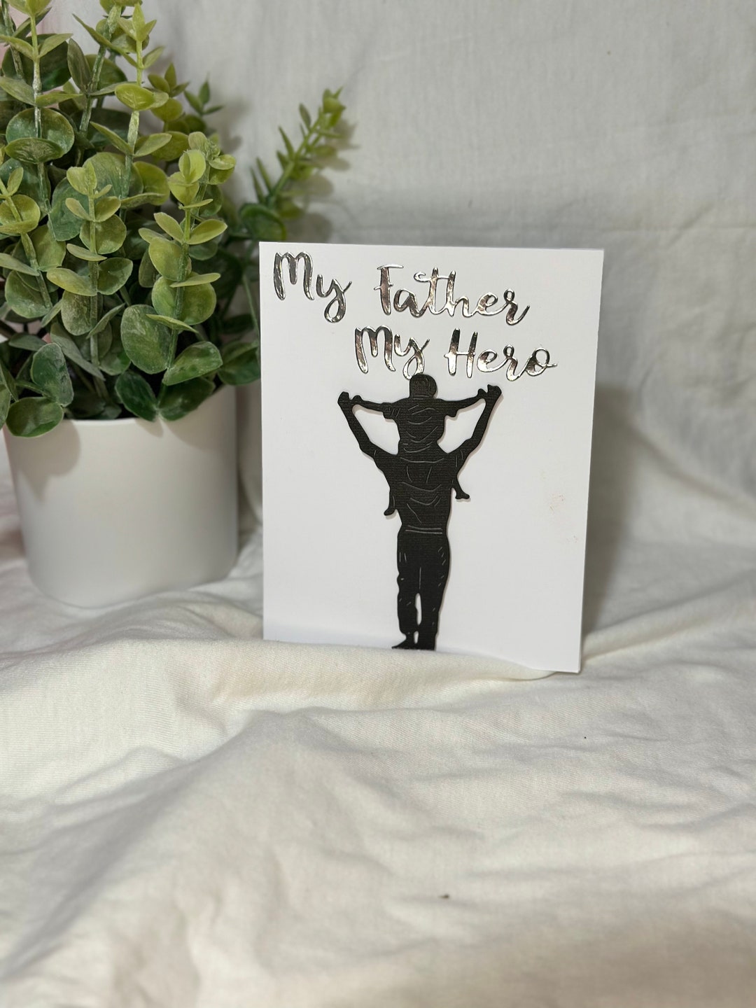 My Father My Hero Fathers Day Card - Etsy