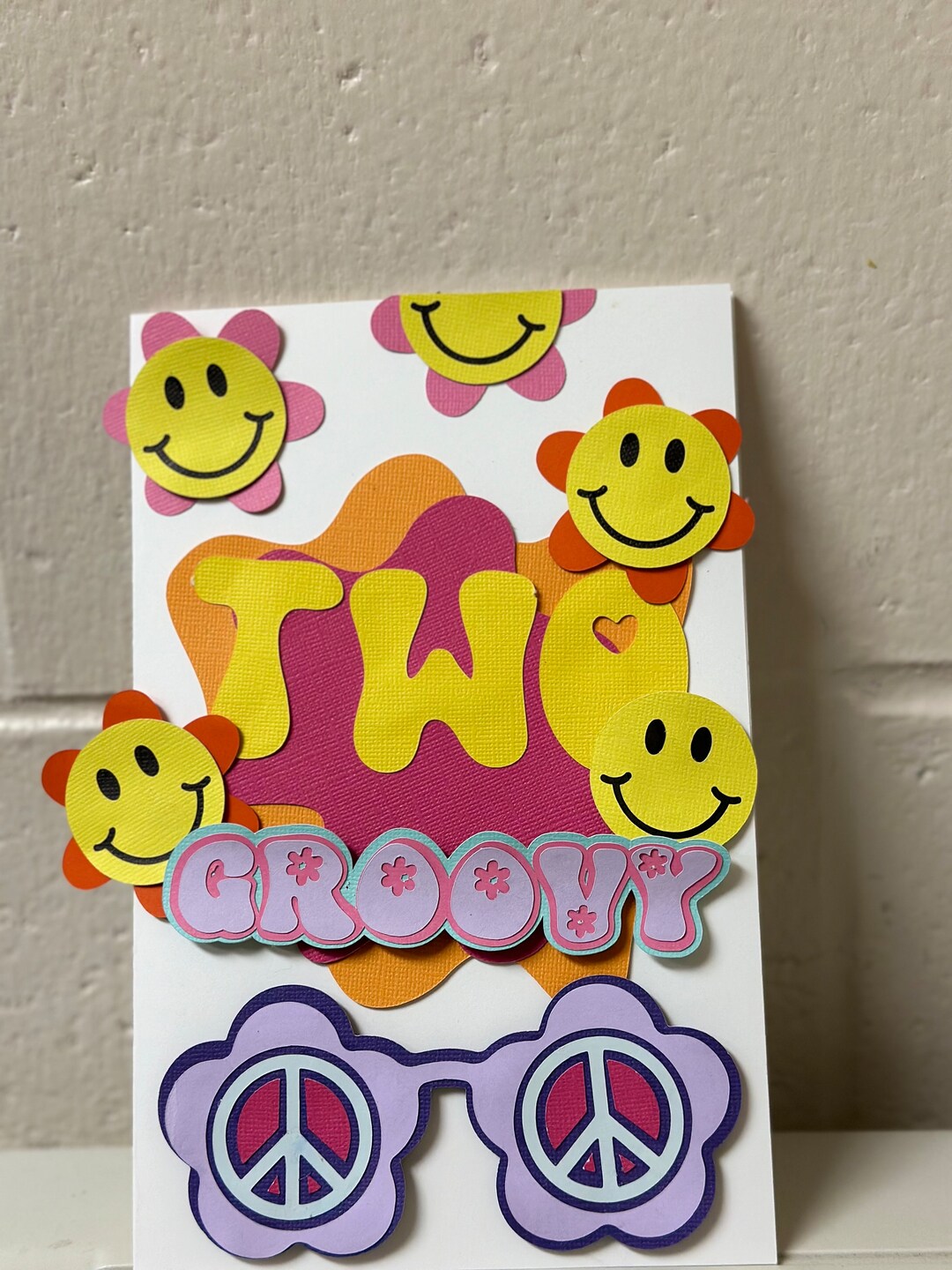 Two Groovy Birthday Card - Etsy