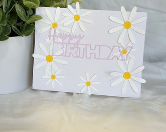Daisy Birthday Card Generic Birthday Card - Etsy