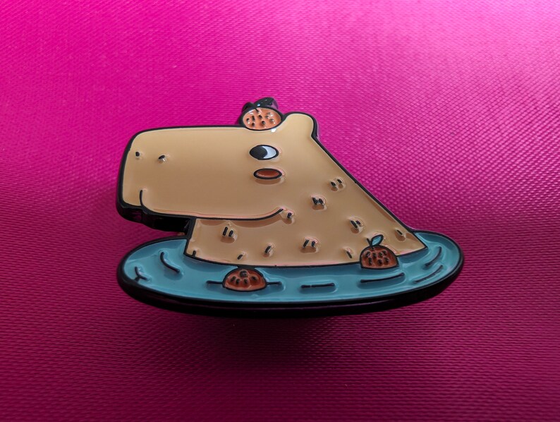 Charming Kawaii Capybara Pin Badge Cute Animal Enamel Pin Perfect for ...