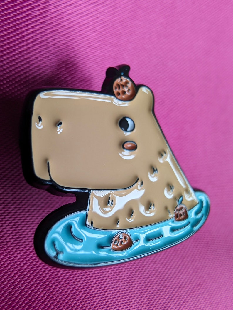 Charming Kawaii Capybara Pin Badge Cute Animal Enamel Pin Perfect for ...