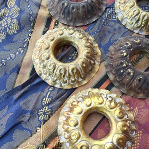 Vintage 1920s Brass Socket Collars Bobeches 5 Ct - Etsy