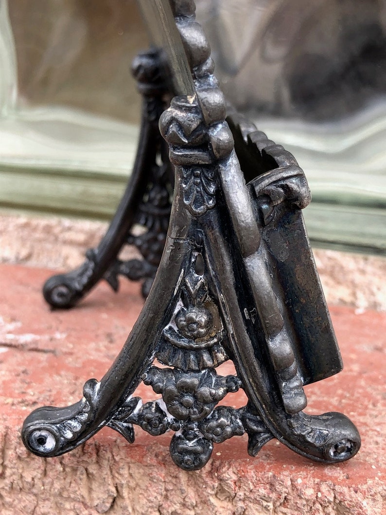 Vintage 1880s Silverplate Business Card Rack Standing Holder - Etsy