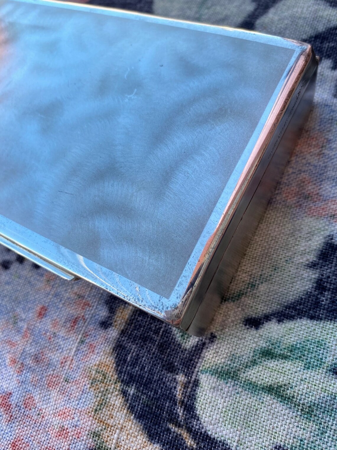 Vintage 1950s Wood Lined Silverplate Box Cigarette Box - Etsy