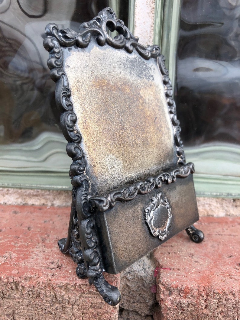 Vintage 1880s Silverplate Business Card Rack Standing Holder - Etsy