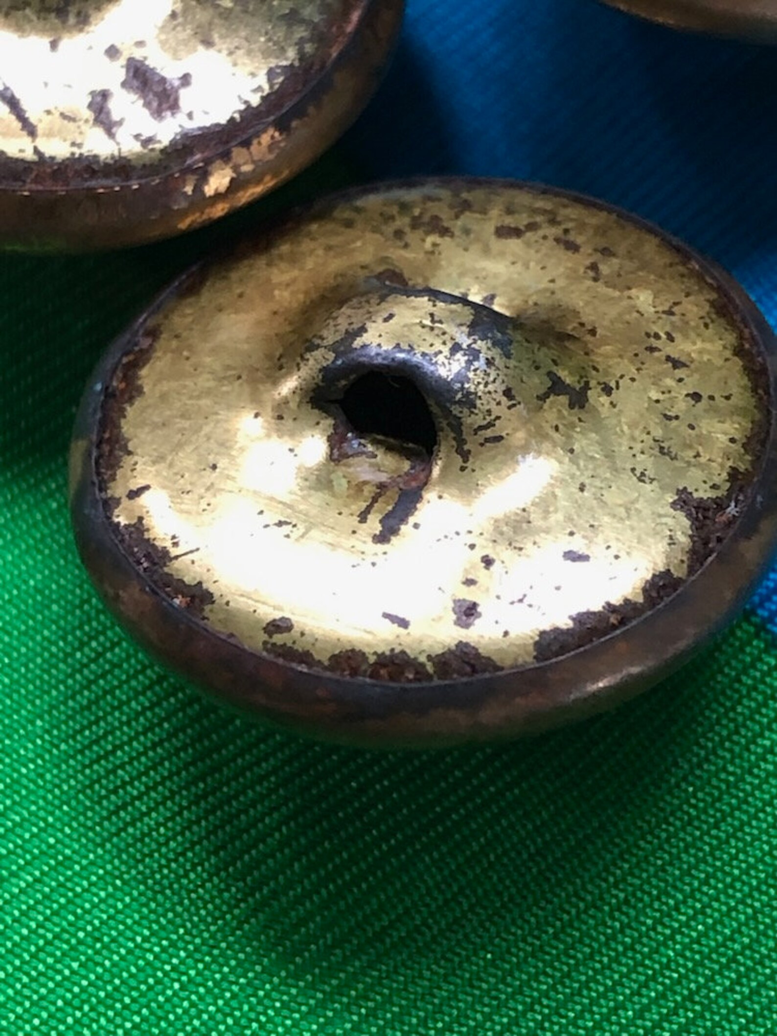Vintage 1920s Brass Metal Shank Buttons 7/8 Inch Set of 4 - Etsy