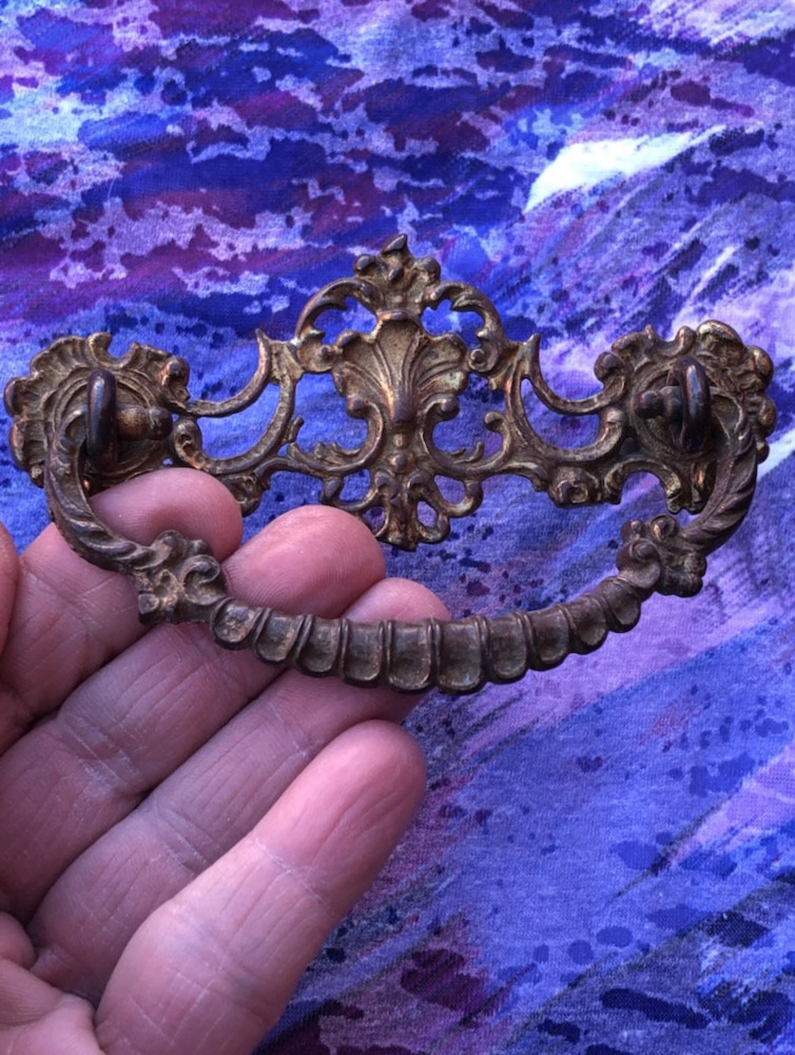 Vintage 1890s Ornate Victorian Drawer Pulls Handles 8 CT | Etsy