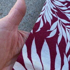 Vintage 1940s Tropical Leaf Pattern Cotton Fabric REMNANTS Select at ...