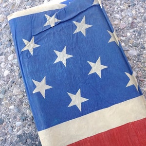 Vintage 1920s Dennison Crepe Paper Flag Stars and Stripes 20 X 10' - Etsy