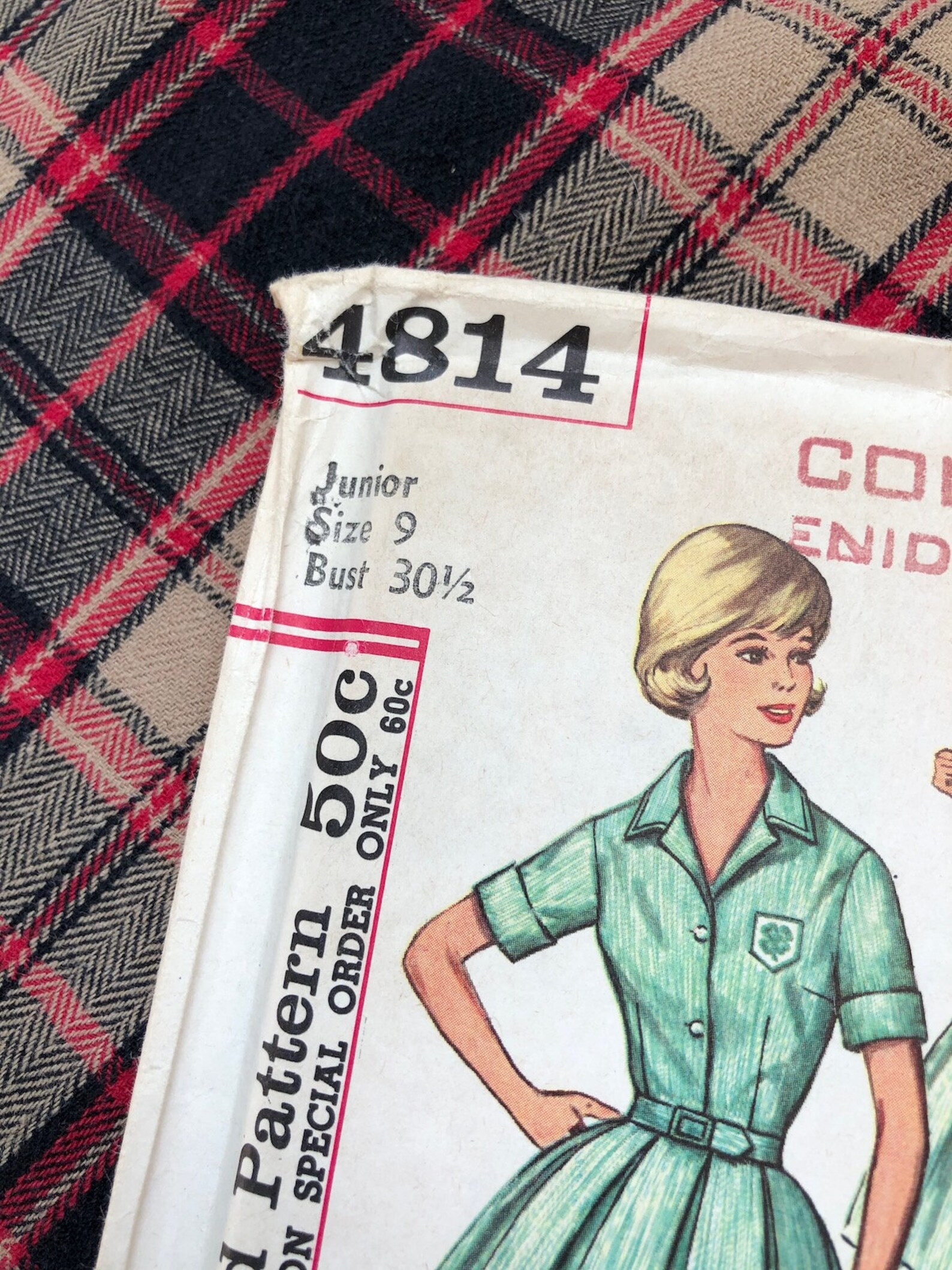 Vintage 1960s 4H Uniform Pattern Simplicity 4814 Sz S B31.5 - Etsy