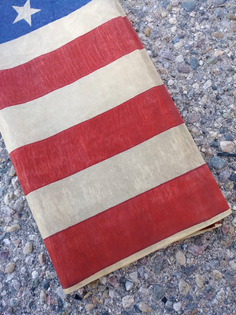 Vintage 1920s Dennison Crepe Paper Flag Stars and Stripes - Etsy