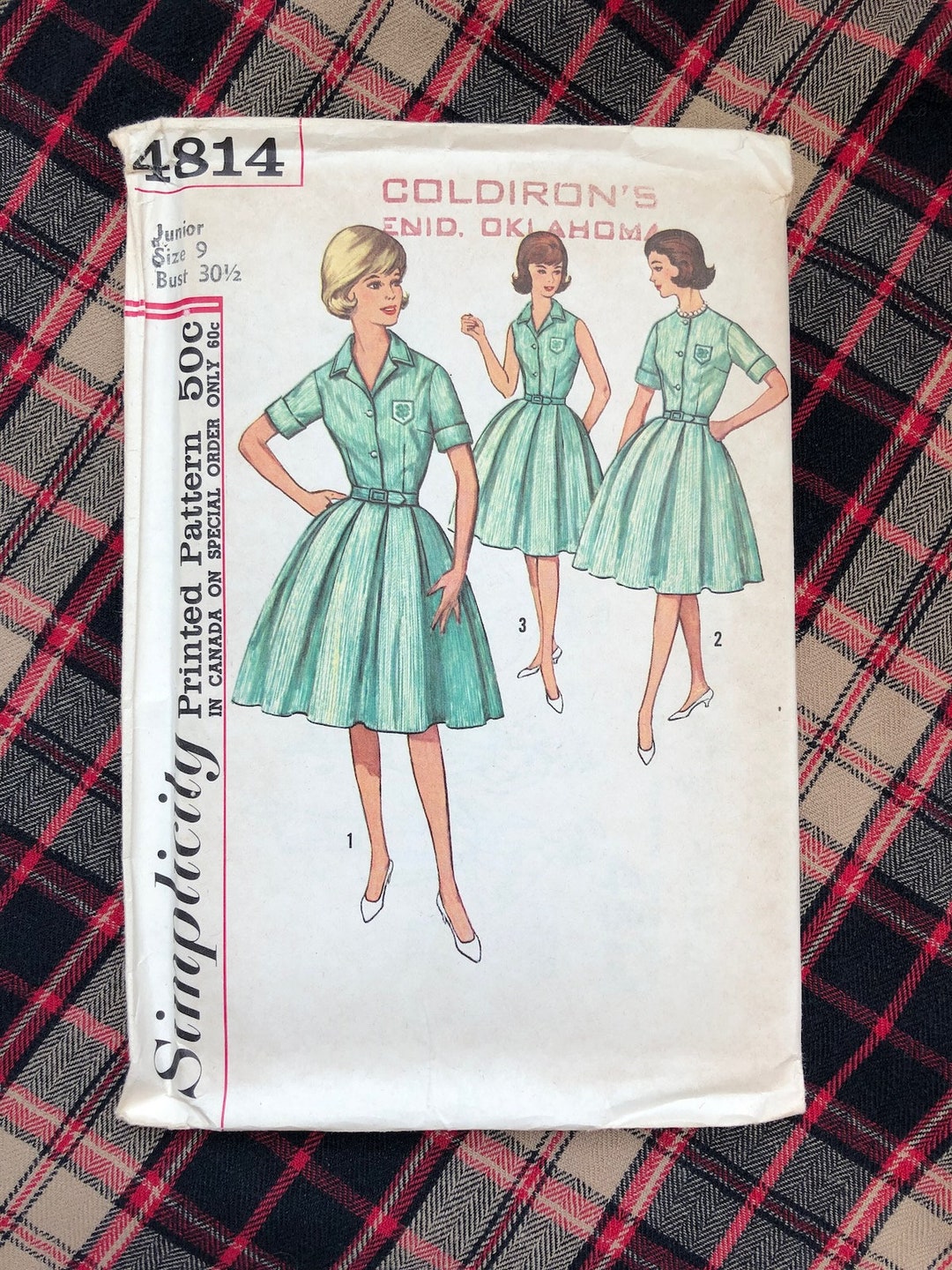 Vintage 1960s 4H Uniform Pattern Simplicity 4814 Sz S B31.5 - Etsy