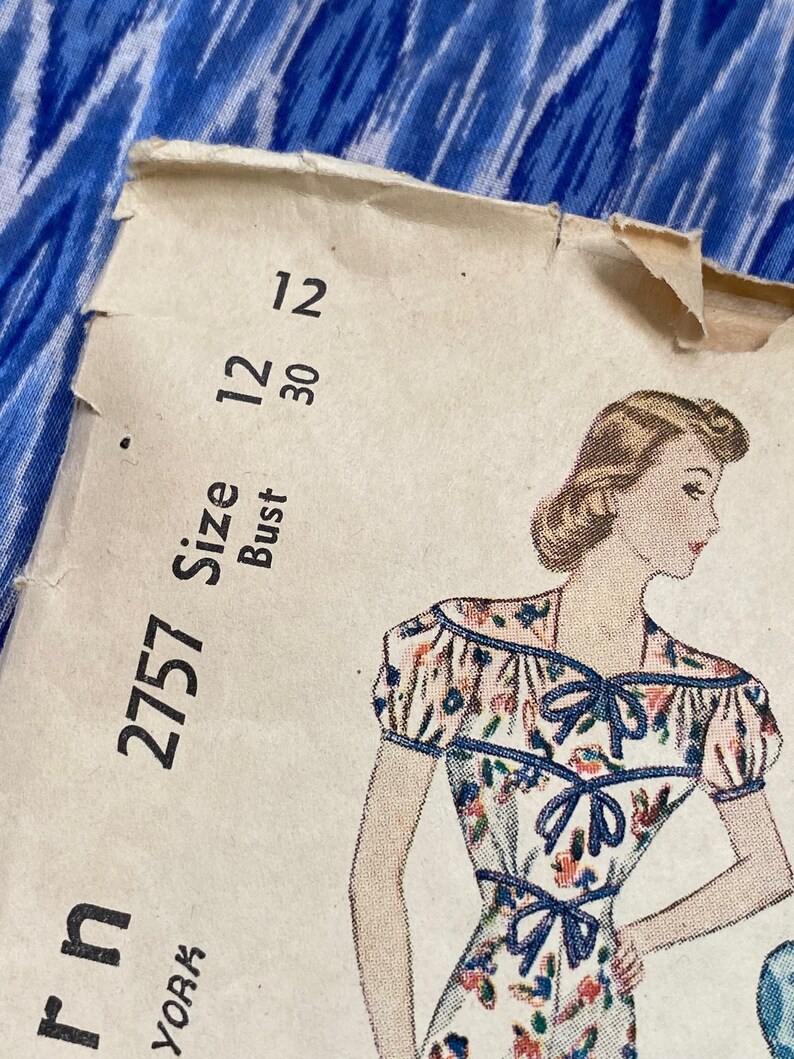 Vintage 1930s Dress Ball Gown Pattern Simplicity 2757 Sz S B30 - Etsy