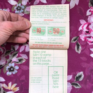 Vintage 1960s 1970s S&H Green Stamps Books LOT - Etsy